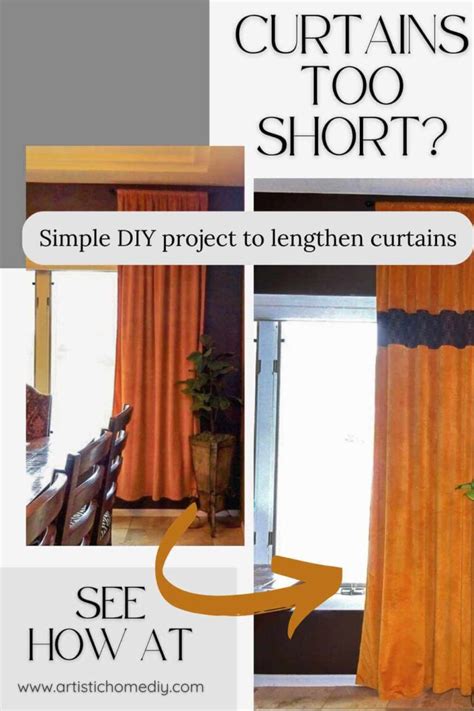 Curtains Too Short Try This Simple Hack To Make Curtains Longer
