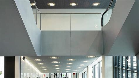 Open Ceiling Linear Grid LG Acoustic Ceilings And Plasterboard Partitions Hecht Efraim