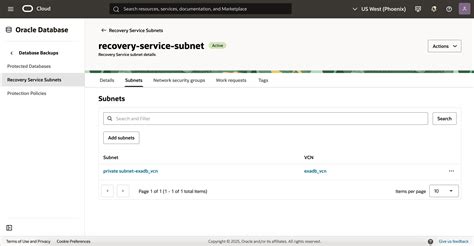 Configure Oracle Autonomous Recovery Service In Oci