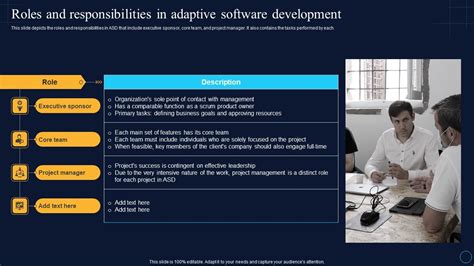Roles And Responsibilities In Adaptive Softwarem Software Development Appro
