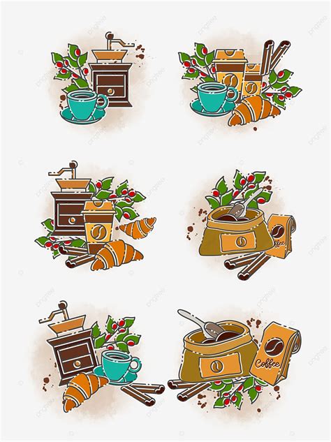 Coffee Elements Png Image Coffee Element Illustration Design Element