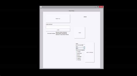 Demo Of A Java Pizza Ordering Application Youtube