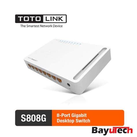 Totolink S808g 8 Port Switch 101001000mbps Gigabit Desktop Switch