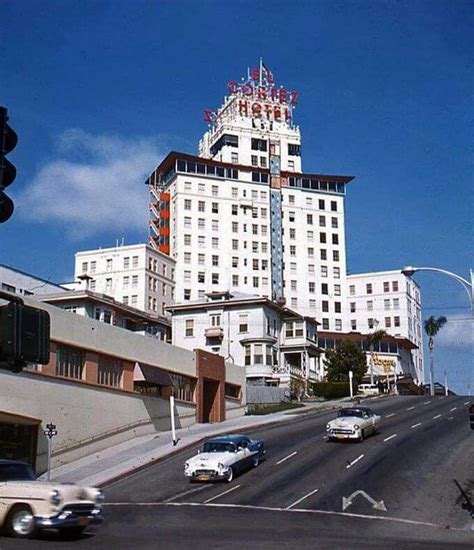 El Cortez Hotel 1950s In San Diego Area Vintage Postcard Of Sunset
