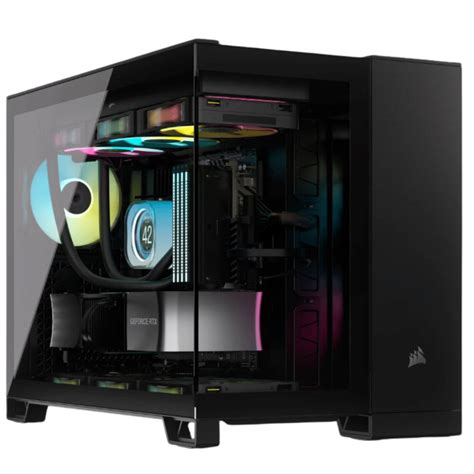 Case Corsair 2500x Dual Chamber 1usb3 2 2usb Type C Win Temp Glass Matx Miatx Black Chasis
