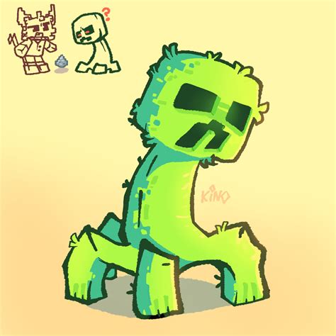 Kinomotoroka Creeper Minecraft Highres Signature Simple
