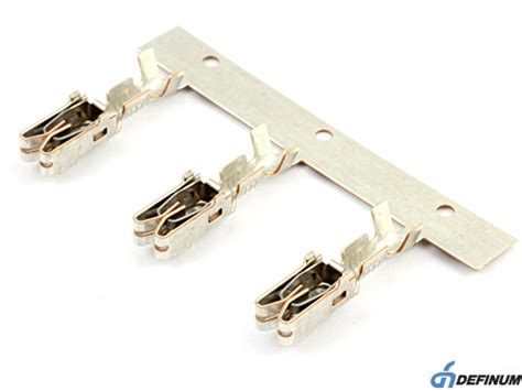 Клемма ножевая под обжим, "мама" 6.3х0.8мм, 0.5-1.5мм2, с пружиной, MTA ...