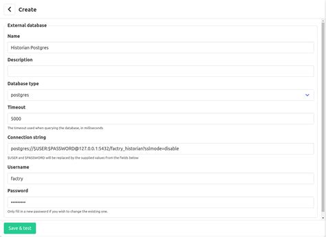 External Databases Factry Knowledgebase