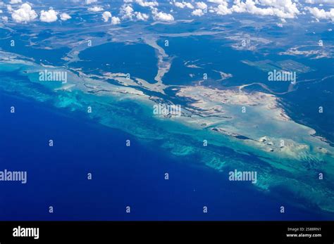 Aerial View Of Caribbean Islands And Beaches Our Way To Turks And Caicos Caribbean Sea Stock