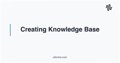 Creating And Managing A Knowledge Base Help Center Allomia