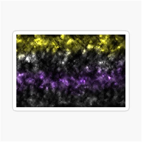 Non Binary Pride Sticker For Sale By ThemArtsyGhosts Redbubble