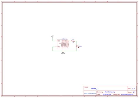 Attiny13 Oshwlab