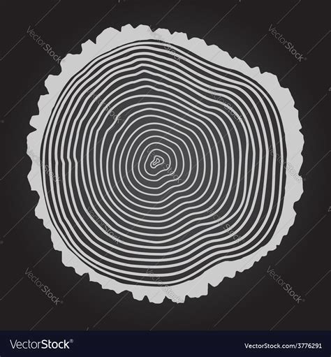 Tree Rings Background Royalty Free Vector Image
