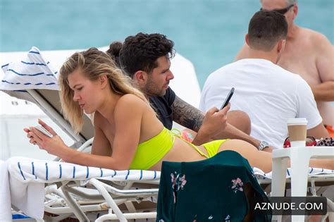 Krystal Nielson And Chris Randone Hit The Beach In Miami Aznude