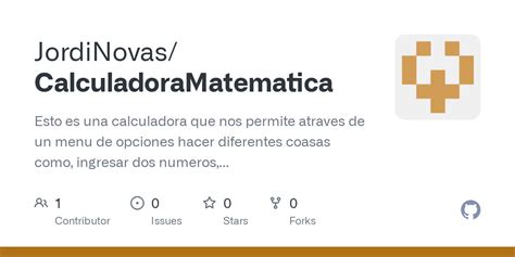 Github Jordinovascalculadoramatematica Esto Es Una Calculadora Que