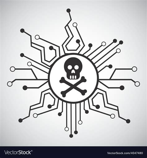 Computer Virus Royalty Free Vector Image Vectorstock