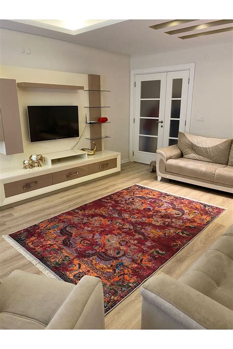 Bordo Halı Yıkanabilir Kaymaz Taban Halı Mutfak Dekor Yolluk Koridor Salon Halısı Fiyatı
