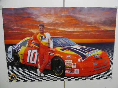 Ricky Rudd 10 Tide Ford Nascar Winston Cup Poster 1996 And 1994 Tide