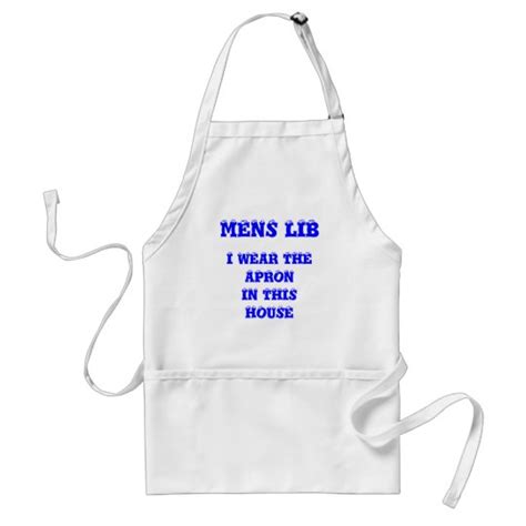 Funny Aprons Mens Lib Adult Apron
