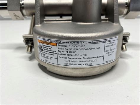 Brooks 1 2 Npt Armored Variable Area Flow Meter 3810gad08daaa2a00000