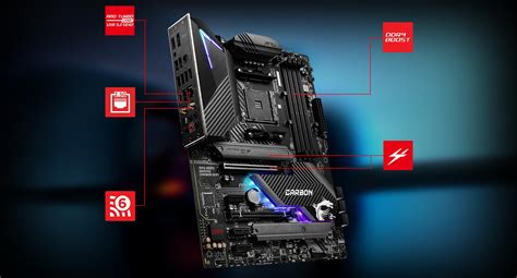 MSI MPG B550 GAMING CARBON WIFI AM4 AMD B550 Motherboard Newegg Com