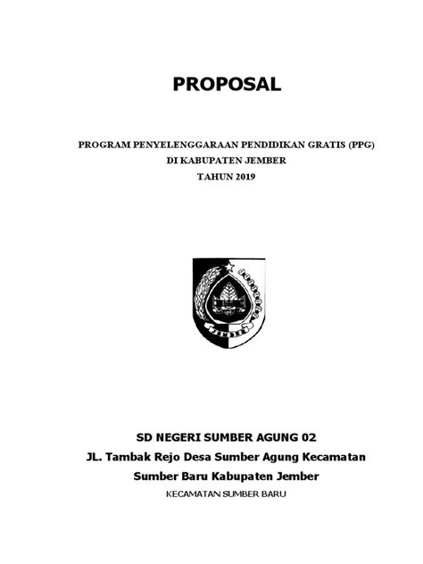 Proposal Sd Negeri Sumber Agung 02 Pdf