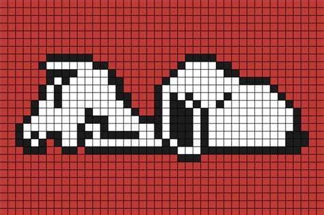 Snoopy Pixel Art Tapestry Crochet Patterns Pixel Crochet Crochet