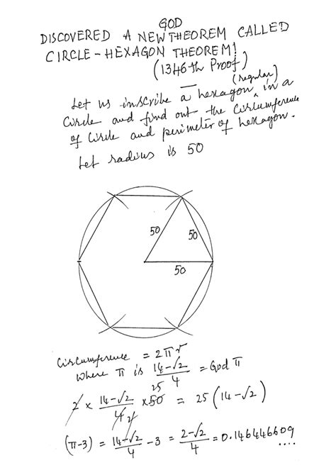 Pdf Discovered A New Theorem Called Circle Hexagon Theorem