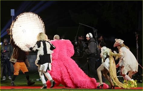 Sam Smith Dons Stunning Pink Dress While Filming New Music Video