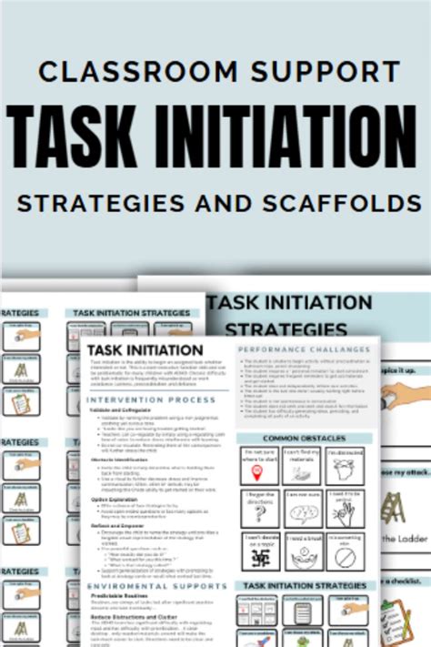 Task Initiation Executive Function Intervention Complete Guide Executive Functioning Skills