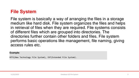 Solution Dbms Vs File System Studypool