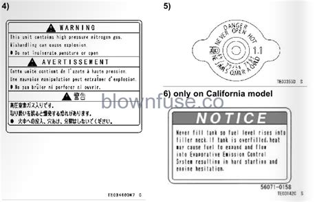 2022 Kawasaki Ninja 1000 Sx Location Of Labels Owners Manual Blown Fuse