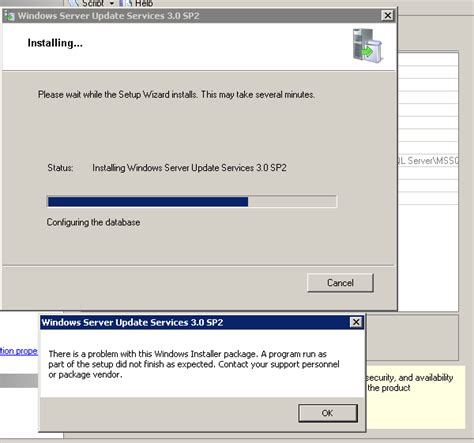 Windows Unable To Install Wsus 3 0 Sp2 On Server 2008 R2 Super User