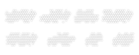 프로 폴리스 벌집 구조 패턴 세트 벌집 로고 아이콘입니다 꿀 꽃가루 왁스 양피지 및 꿀벌 제품 흰색 배경에 고립 된 스톡 벡터 그림 벌집에 대한 스톡 벡터 아트 및 기타