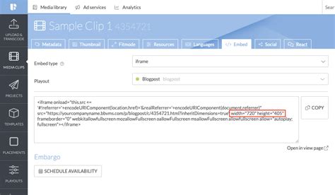 Faq When Do I Use Javascript Or Iframe Embedding Blue Billywig Help