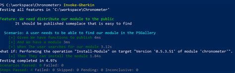 Powershell Gherkin Specification Validation