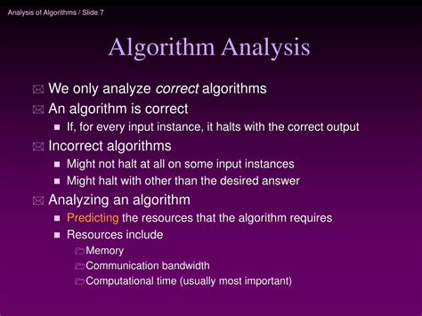 ppt analysis of algorithms powerpoint presentation free download