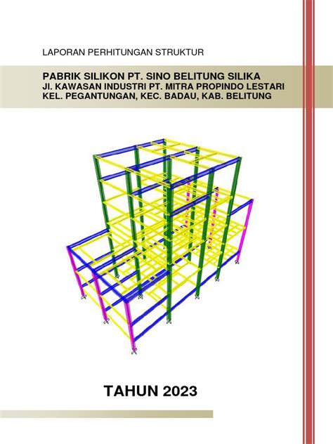 Laporan Analisa Struktur Pabrik Silika Pt Sino Belitung Silika Pdf