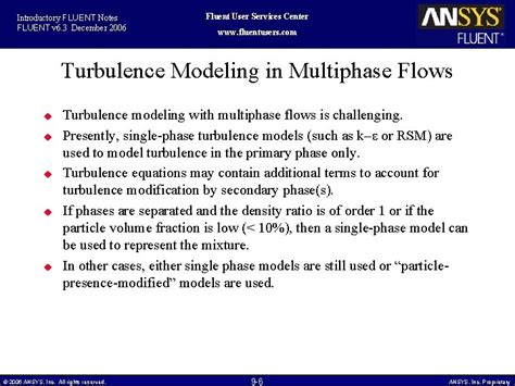 Modeling Multiphase Flows Introductory FLUENT Training ANSYS