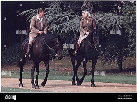 London England June 8 1982 United States President Ronald Reagan