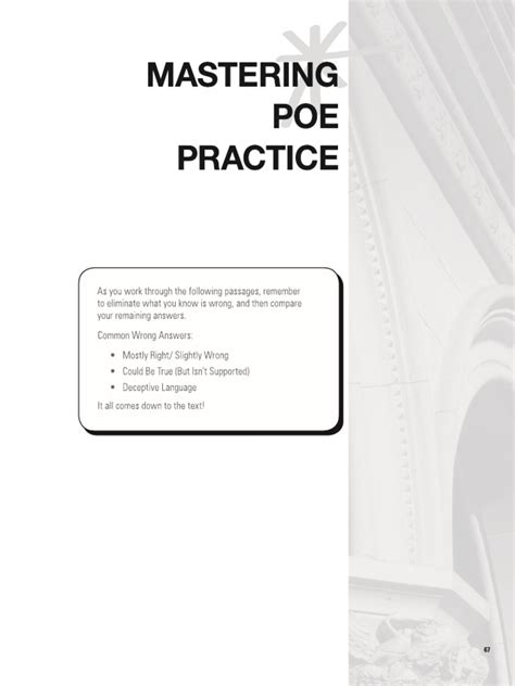 Mastering Poe Practice Pdf