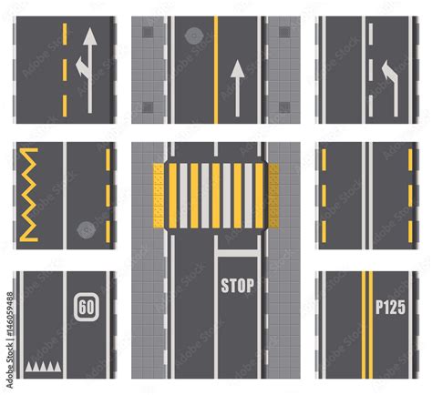 Road Vector Top View