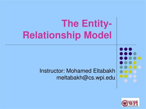 Ppt The Entity Relationship Model Powerpoint Presentation Free Download Id