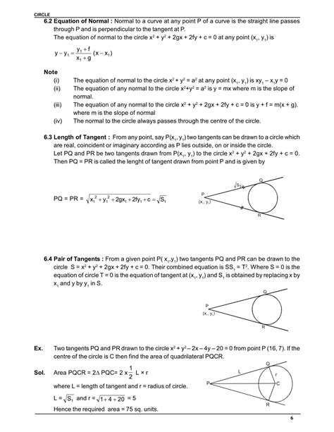 Download Circle Class Notes Formulae Equations Of Circle IIT JEE