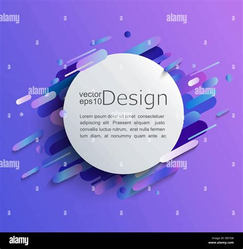 circle frame with dynamic rounded shapes on modern and abstract