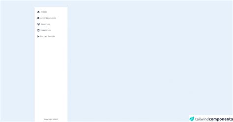 Tailwind Css Menu Navigations Sidebar