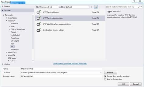 como crear un servicio web con wcf y vs facil jonathan melgoza