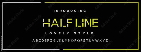 Tech Vector Font Typeface Unique Font Design Typeface Urban Style