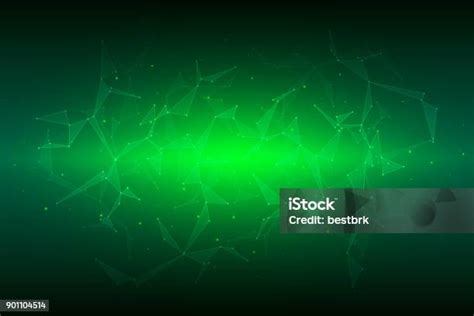 점과 선 분자 입자와 원자 다각형 선형 디지털 질감 기술과 과학 개념 그림 추상적인 미래 배경 3차원 형태에 대한 스톡 벡터 아트 및 기타 이미지 Istock