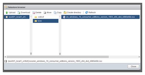 HOW TO Upload An ISO Image To A VMware Datastore For Use With VMware VSphere Hypervisor 6 7